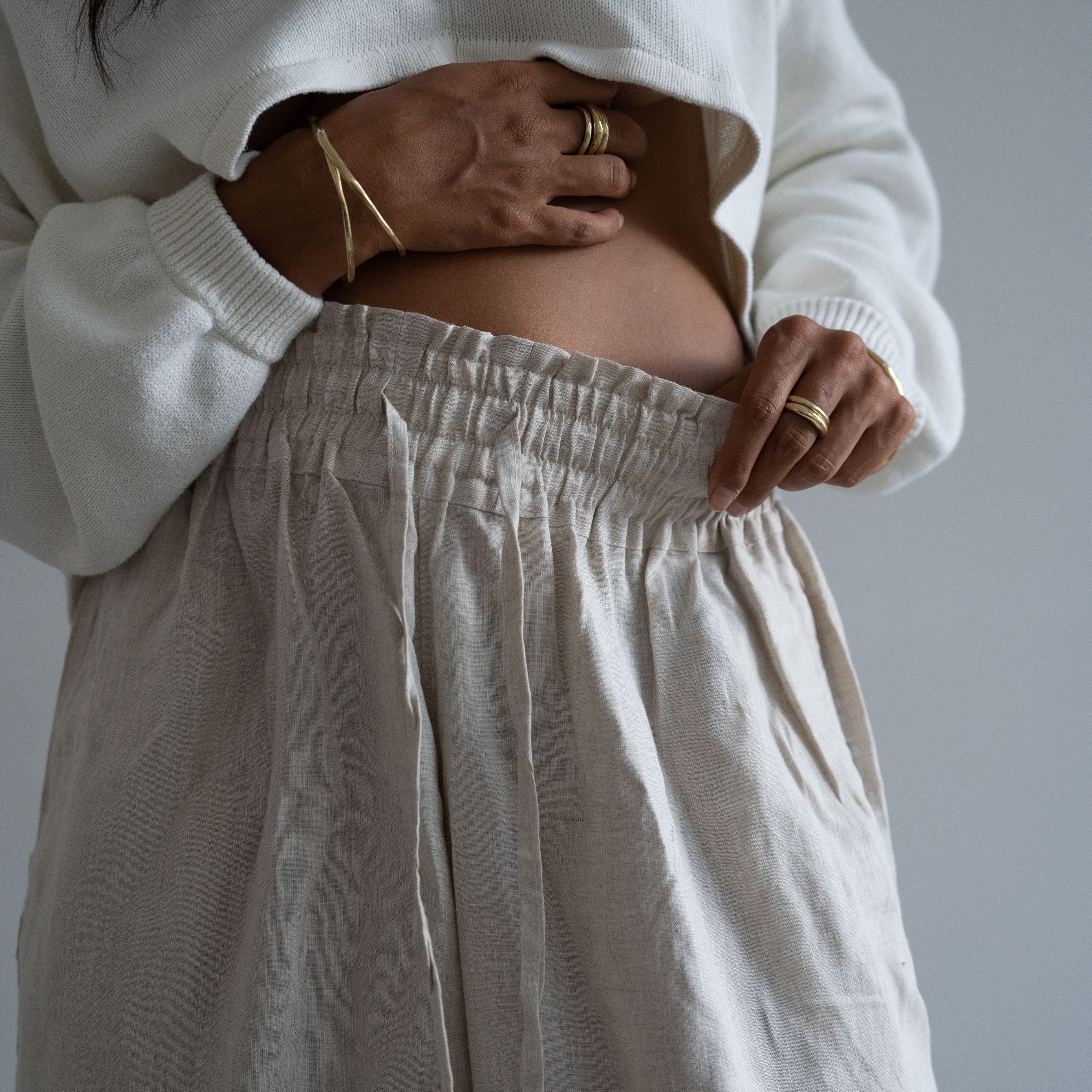 Avy and co | ATILLA - Linen Cascade Pant – avyandco
